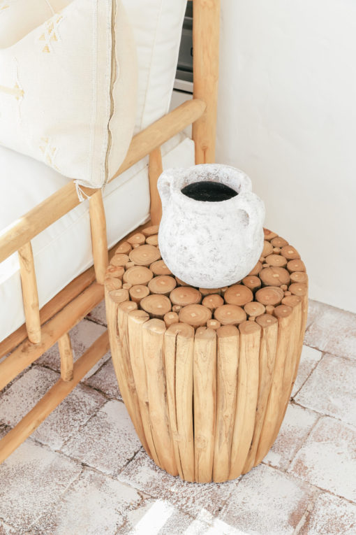 Jasper Wood Cluster Side Table | Haus of Rattan