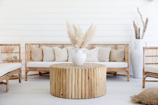 Byron Teak Round Coffee Table - Preorder | Haus Of Rattan