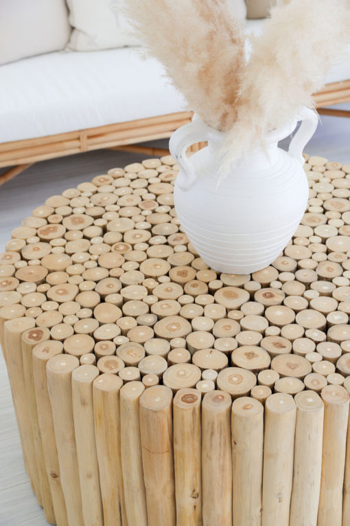 Byron Teak Round Coffee Table - Preorder | Haus Of Rattan